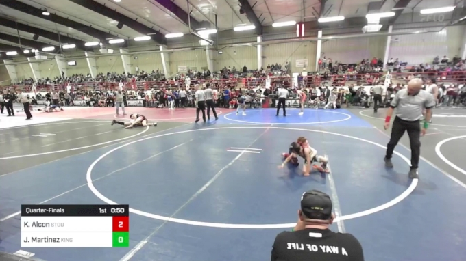 40 lbs Quarterfinal - Kiah Alcon, Stout Wrestling Academy vs Jonah ...