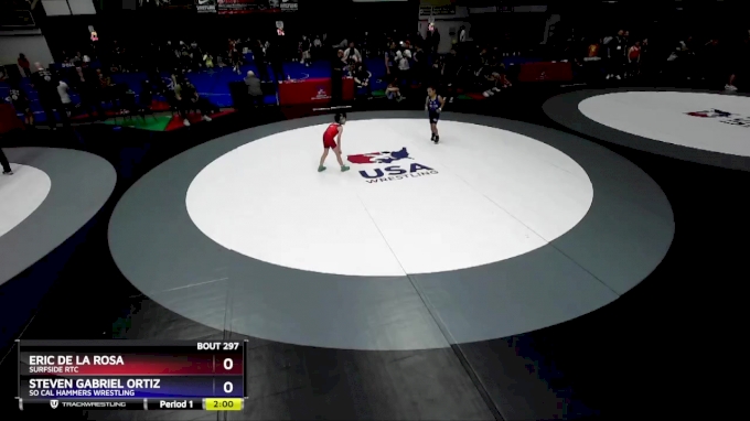 53 lbs Quarterfinal - Eric De La Rosa, Surfside RTC vs Steven Gabriel ...