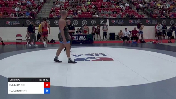 125 kg Cons 8 #2 - Zach Elam, Tiger Style Wrestling Club vs Christian ...