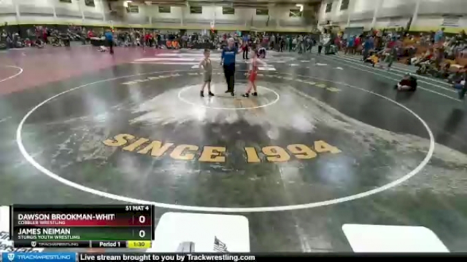 75 lbs Champ. Round 1 - Dawson Brookman-Whitehead, Cobbler Wrestling vs ...