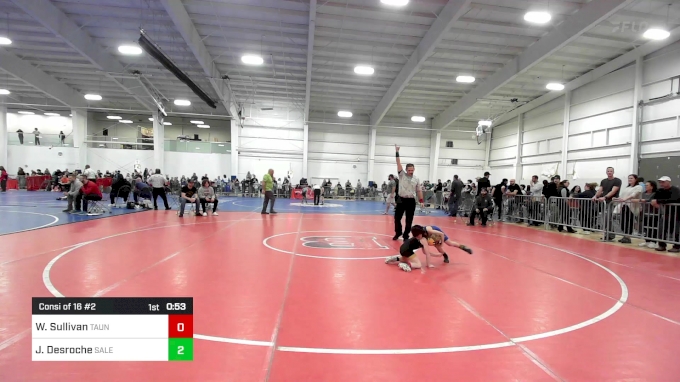 52 lbs Consi Of 16 #2 - Wyatt Sullivan, Taunton/Falcons WC vs Jayse ...