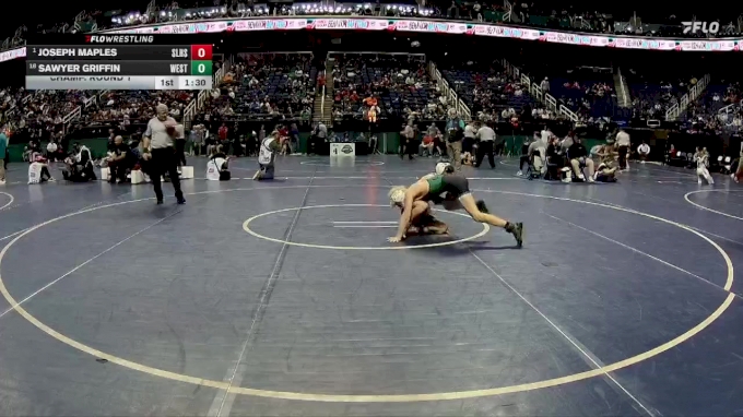 2A 113 lbs Champ. Round 1 - Joseph Maples, South Lenoir High School vs ...