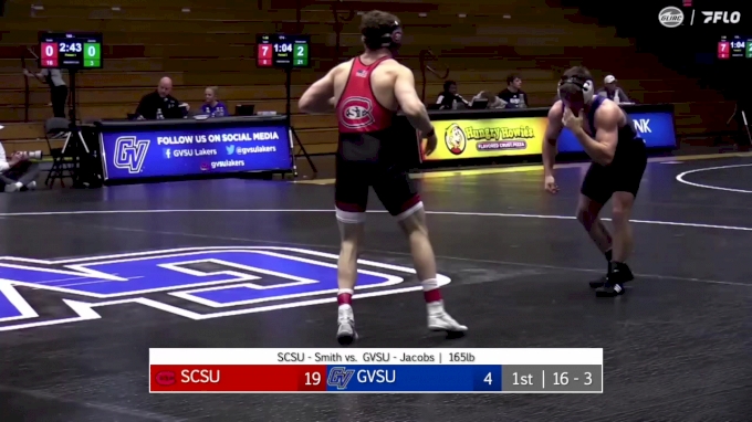 165 lbs Round 2 (4 Team) - Caden Jacobs, Grand Valley State vs Gabriel ...