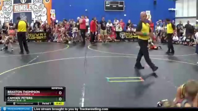 46 lbs Semis & 1st Wrestleback (8 Team) - Camden Peters, Pomona Elite ...