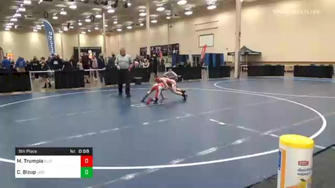 80 lbs 5th Place - Michael Trumpie, Elizabeth Forward vs Carter Bizup ...