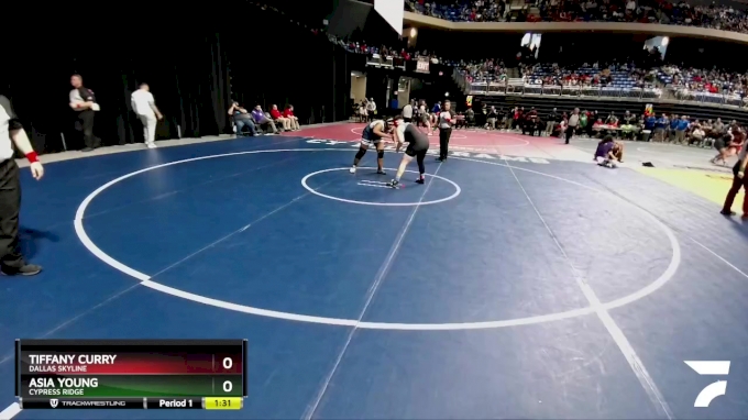 6A 235 lbs Quarterfinal - Tiffany Curry, Dallas Skyline vs Asia Young ...