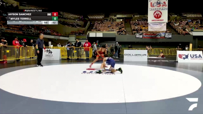 Schoolboys - 100 lbs Cons. Semis - Myles Terrell vs Jayson Sanchez ...