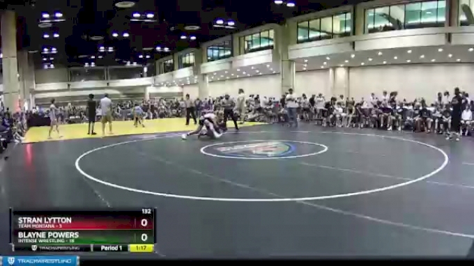 132 lbs Round 1 (10 Team) - Stran Lytton, Team Montana vs Blayne Powers ...