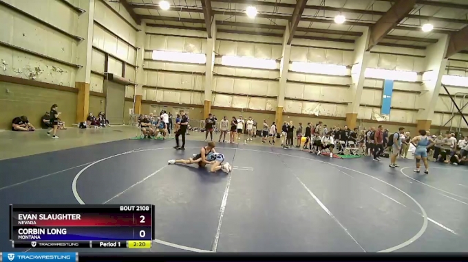120 lbs Quarterfinal - Evan Slaughter, Nevada vs Corbin Long, Montana