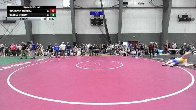 16U Girls GR - 120 lbs Semis - Ramona Reinitz, WA vs Malia Ottow, WA