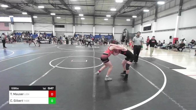 109 lbs Consi Of 8 #2 - Tracy Mauser, Lions WC vs Colton Gilbert, Thorobred