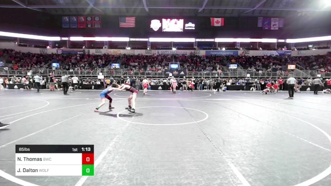 85 lbs Round Of 16 - Noah Thomas, Bulls vs Jace Dalton, Wolf Pack