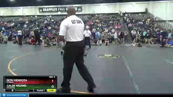 105 lbs 1st Place Match - Seth Mendoza, Illinois vs Caleb Weiand, Michigan