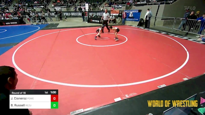 49 lbs Round Of 16 - Jax Cisneroz, Powerhouse Wrestling vs Beau Russell ...