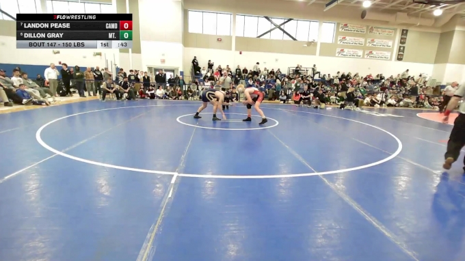 150 lbs 3rd Place - Landon Pease, Camden Hills vs Dillon Gray, Mt. Blue