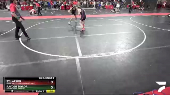 140 lbs Cons. Round 2 - Rayden Taylor, Sugar River Raiders vs Ty Larson ...