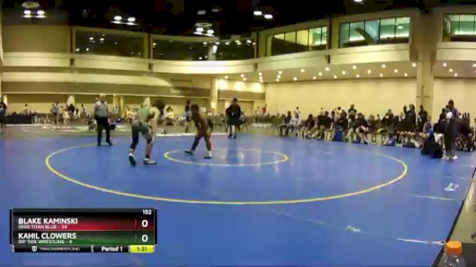 152 lbs Round 6 (10 Team) - Blake Kaminski, Ohio Titan Blue vs Kahil ...