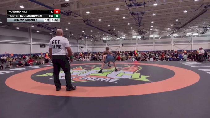 150 lbs Champ. Round 2 - Howard Hill, Unattached vs Hunter Czubachowski ...