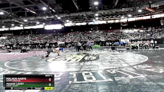 132 lbs Prelim - Malakai Narte, Nampa Christian vs Mason Lacey, Crook ...