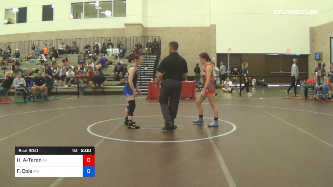 50 kg Round Of 16 - Hannah Arledge-Teran, Team Michigan vs Faith Cole ...