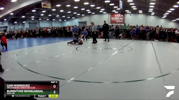 56 lbs 1st Place Match - Burentugs Bayarjargal, Nova WC vs Liam ...