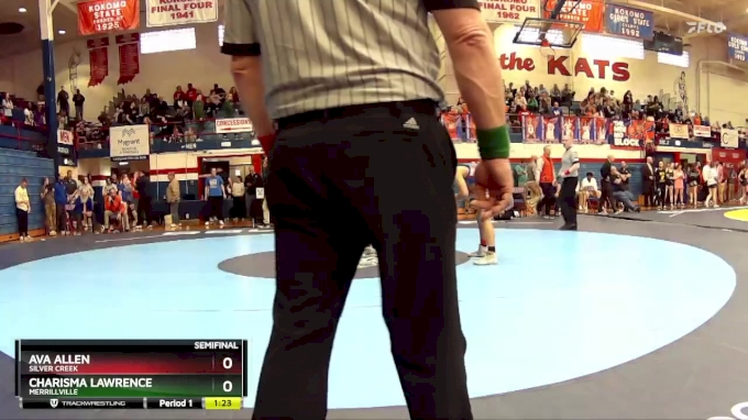 140 lbs Semifinal - Charisma Lawrence, Merrillville vs Ava Allen ...