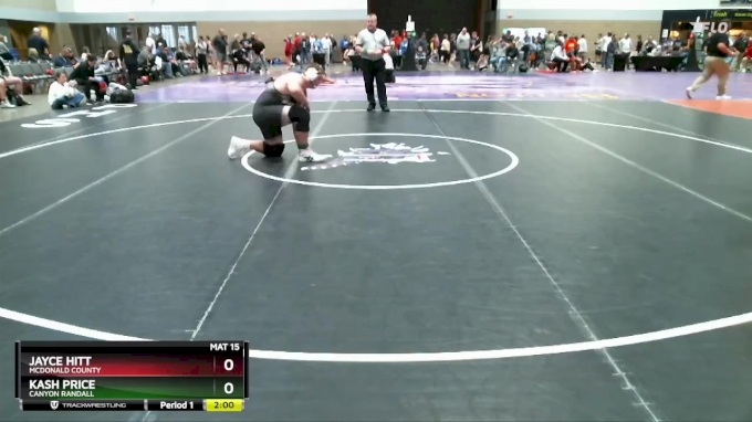 285 lbs Champ. Round 1 - Kash Price, Canyon Randall vs Jayce Hitt ...