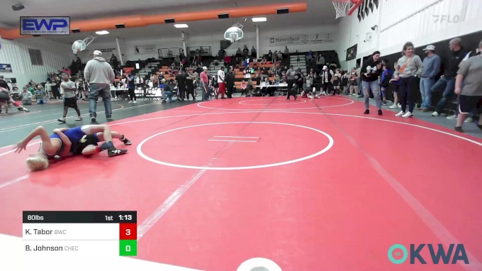 80 lbs Quarterfinal - Kason Tabor, Berryhill Wrestling Club vs Bandy ...