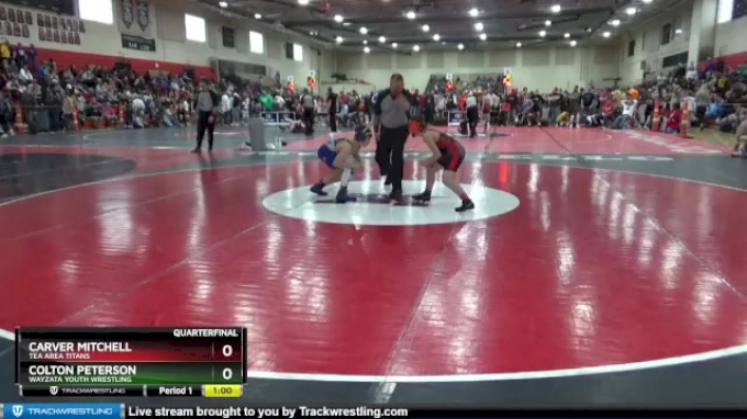 95 lbs Quarterfinal - Carver Mitchell, Tea Area Titans vs Colton ...