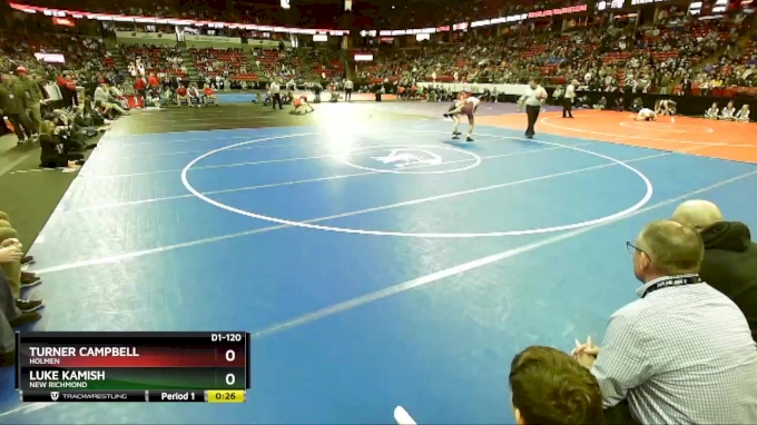 D1-120 lbs Cons. Semi - Turner Campbell, Holmen vs Luke Kamish, New ...