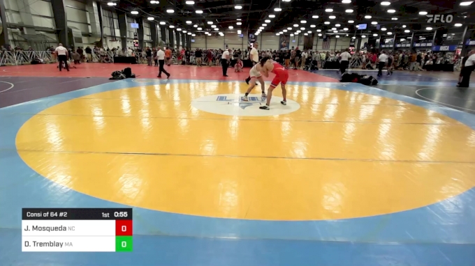 132 lbs Consi Of 64 #2 - Jonathan Mosqueda, NC vs Dereon Tremblay, MA
