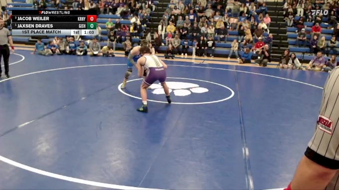 132 lbs 1st Place Match - Jaxsen Draves, Grand Island vs Jacob Weiler ...