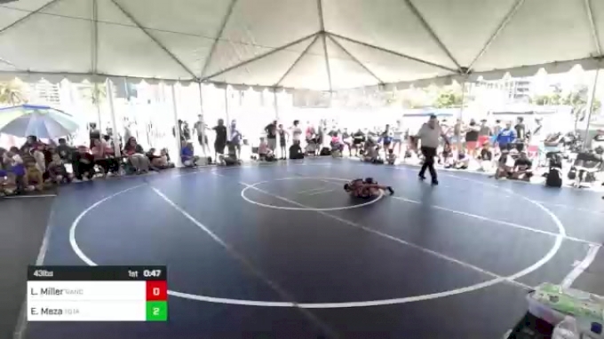 43 lbs Final - Lilah Miller, Rancho Bernardo WC vs Elijah Meza, Total ...