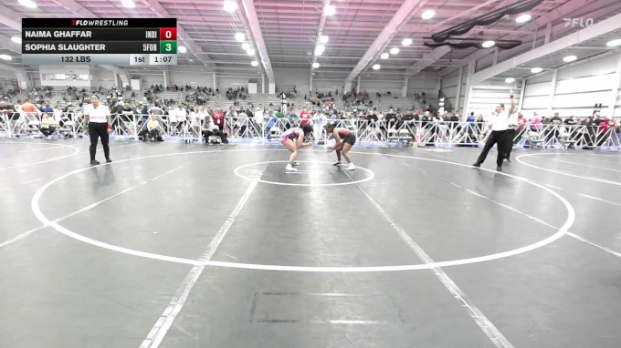 132 lbs Semifinal - Naima Ghaffar, Indiana Outlaws Pink vs Sophia ...