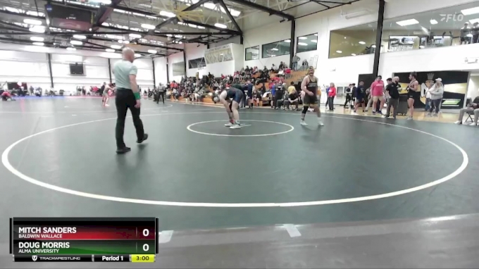 197 lbs Champ. Round 1 - Doug Morris, Alma University vs Mitch Sanders ...