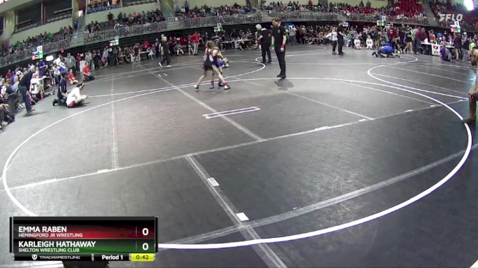 73 lbs Cons. Round 1 - Karleigh Hathaway, Shelton Wrestling Club vs ...