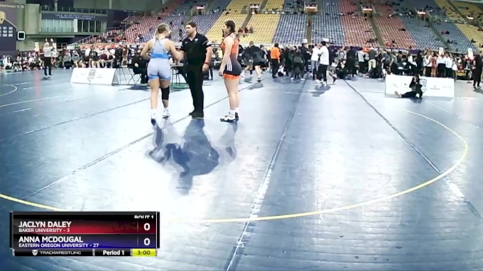 170 lbs Semis (4 Team) - Jaclyn Daley, Baker University vs Anna ...