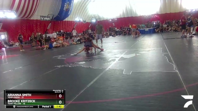 135 lbs Round 3 (6 Team) - Arianna Smith, Team Green vs Brooke Kritzeck ... 135 lbs Round 3 (6 Team) - Arianna Smith, Team Green vs Brooke Kritzeck ...