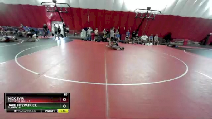 113 lbs Round 2 (4 Team) - Jake Fitzpatrick, Aquinas vs Nick Svir ...