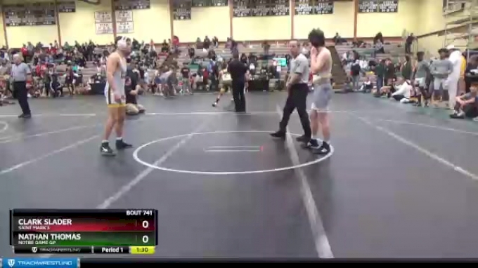 152 lbs Round 3 - Clark Slader, Saint Mark`s vs Nathan Thomas, Notre ...