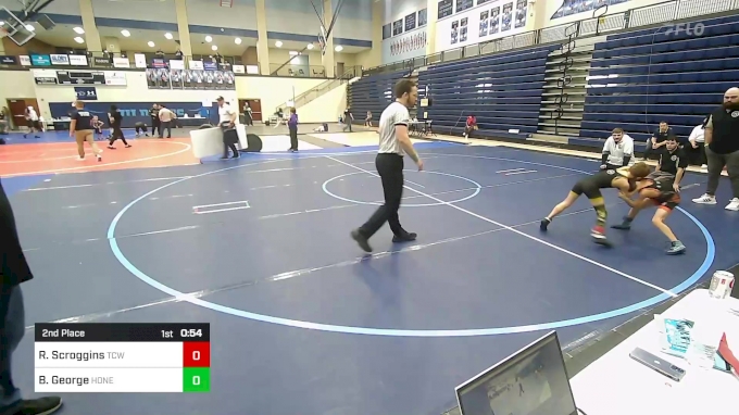 61 lbs 2nd Place - Rylan Scroggins, Team Conquer Wrestling vs Beckett ...