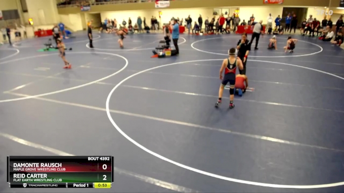 98 lbs Cons. Semi - Reid Carter, Flat Earth Wrestling Club vs DaMonte ...