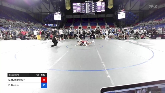 88 lbs Cons 8 #2 - Ethan Humphrey, Iowa vs Eric Bice, Nevada