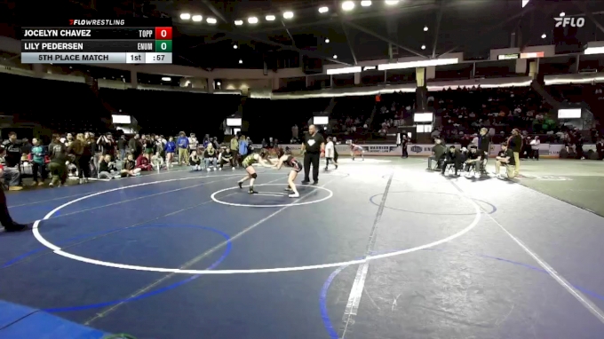 Girls 125 lbs 5th Place Match - Jocelyn Chavez, Toppenish (Girls) vs ...