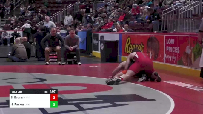 189 lbs Quarterfinal - Brody Evans, Waynesburg vs Haydn Packer, Jersey ...