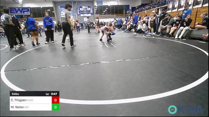 64 lbs Rr Rnd 4 - Corbin Thigpen, Choctaw Ironman vs Mason Nolan, HBT ...