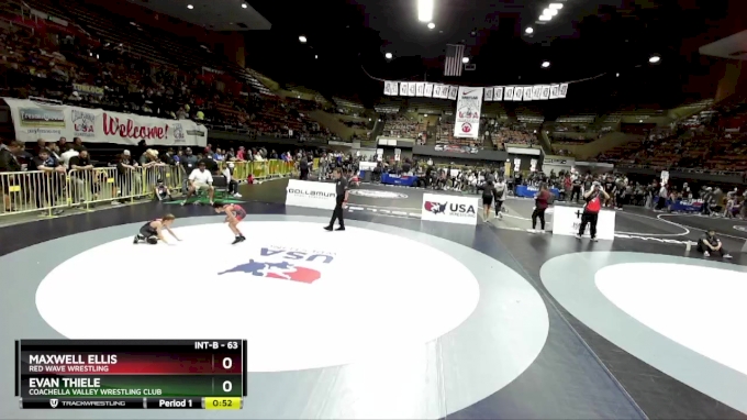 63 lbs Quarterfinal - Maxwell Ellis, Red Wave Wrestling vs Evan Thiele ...