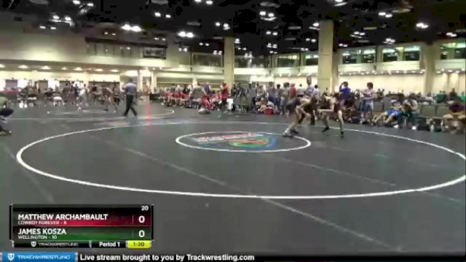 126 lbs Round 2 (10 Team) - Matthew Archambault, Cowboy Forever vs ...