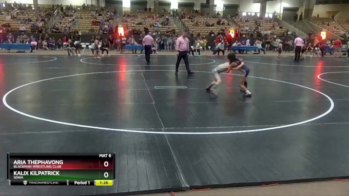 70 lbs Semifinal - Kalix Kilpatrick, SDWA vs Aria Thephavong, Blackman ...