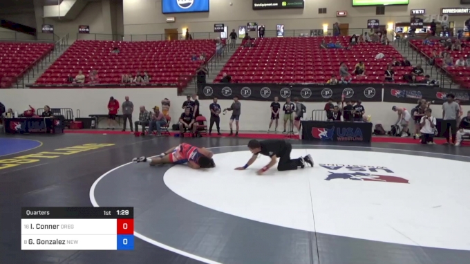 62 kg Quarters - Isaac Conner, Oregon vs Gideon Gonzalez, New Jersey